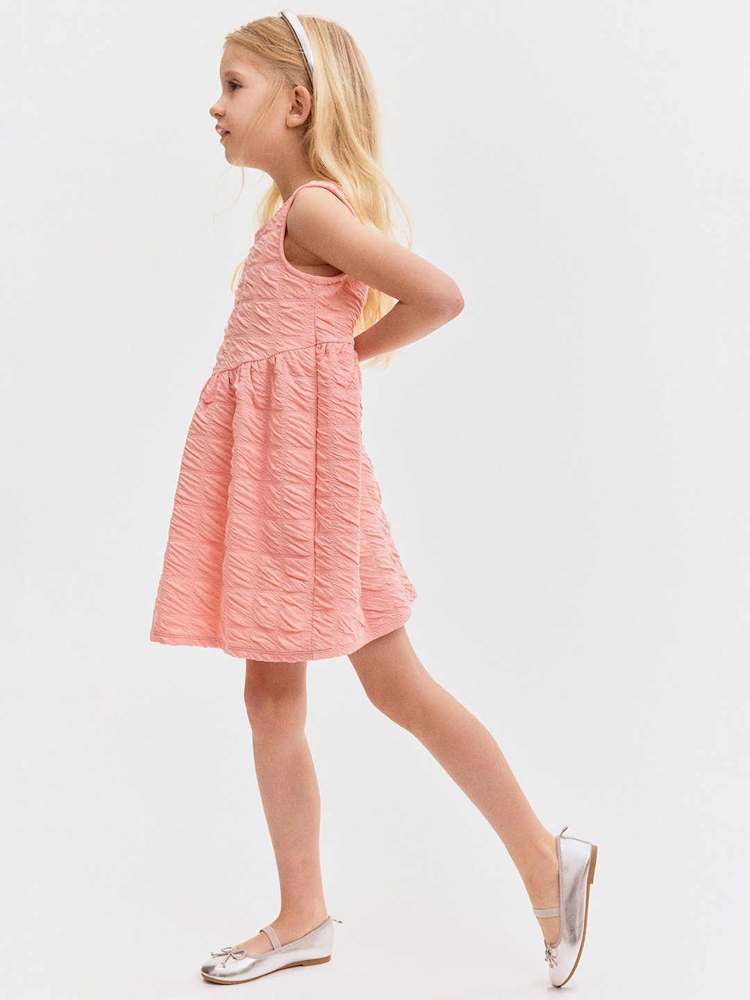 Buy H&M Girl Textured Jersey Dress - Dresses for Girls 33460890 | Myntra