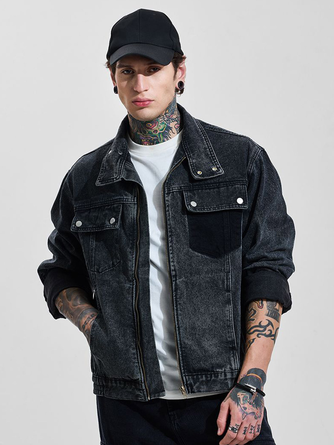 Buy Snitch Men Denim Jacket - Jackets for Men 33452227 | Myntra
