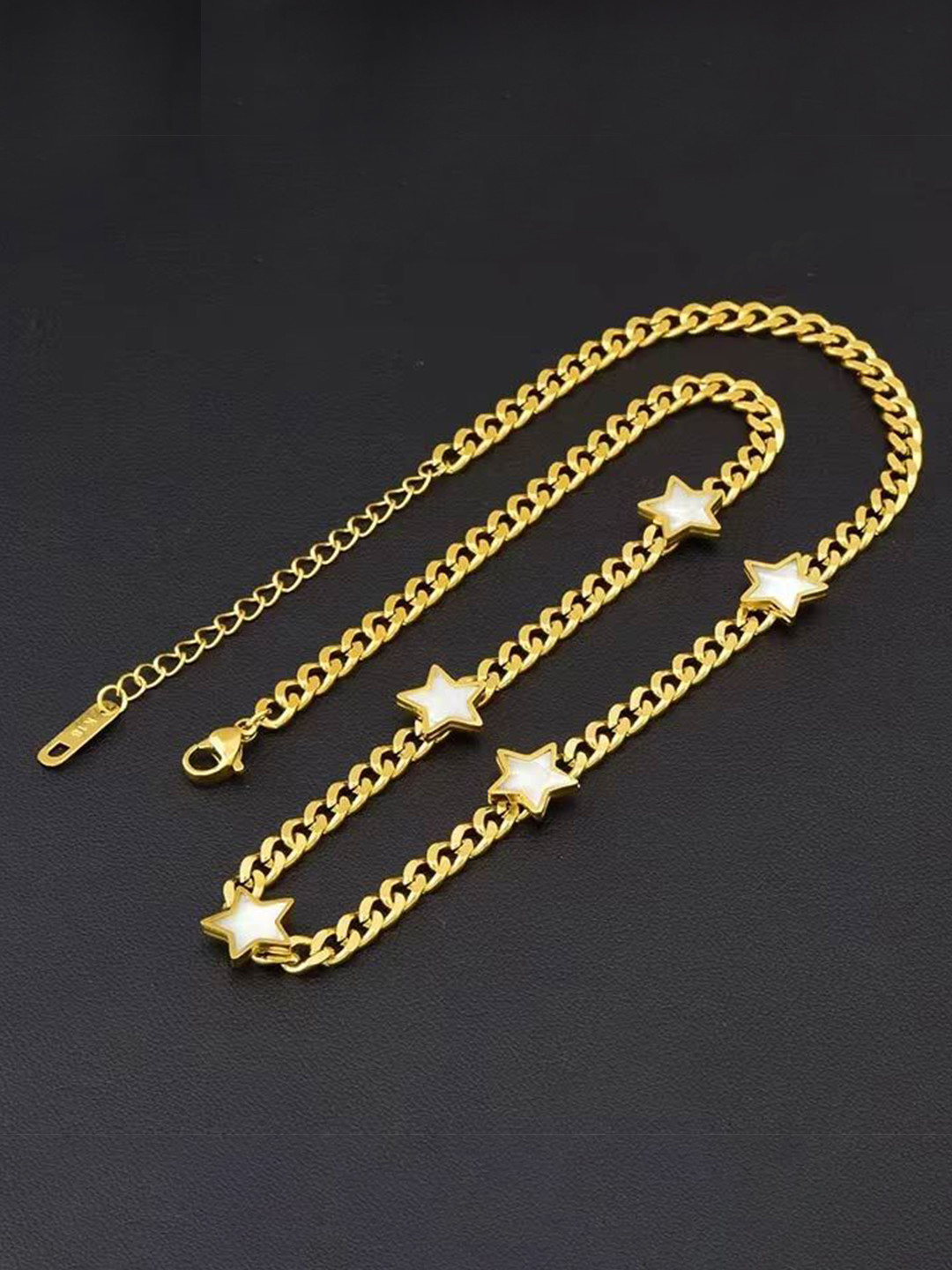Buy DKane Designs Gold Plated Stainless Steel Chain - Necklace And ...