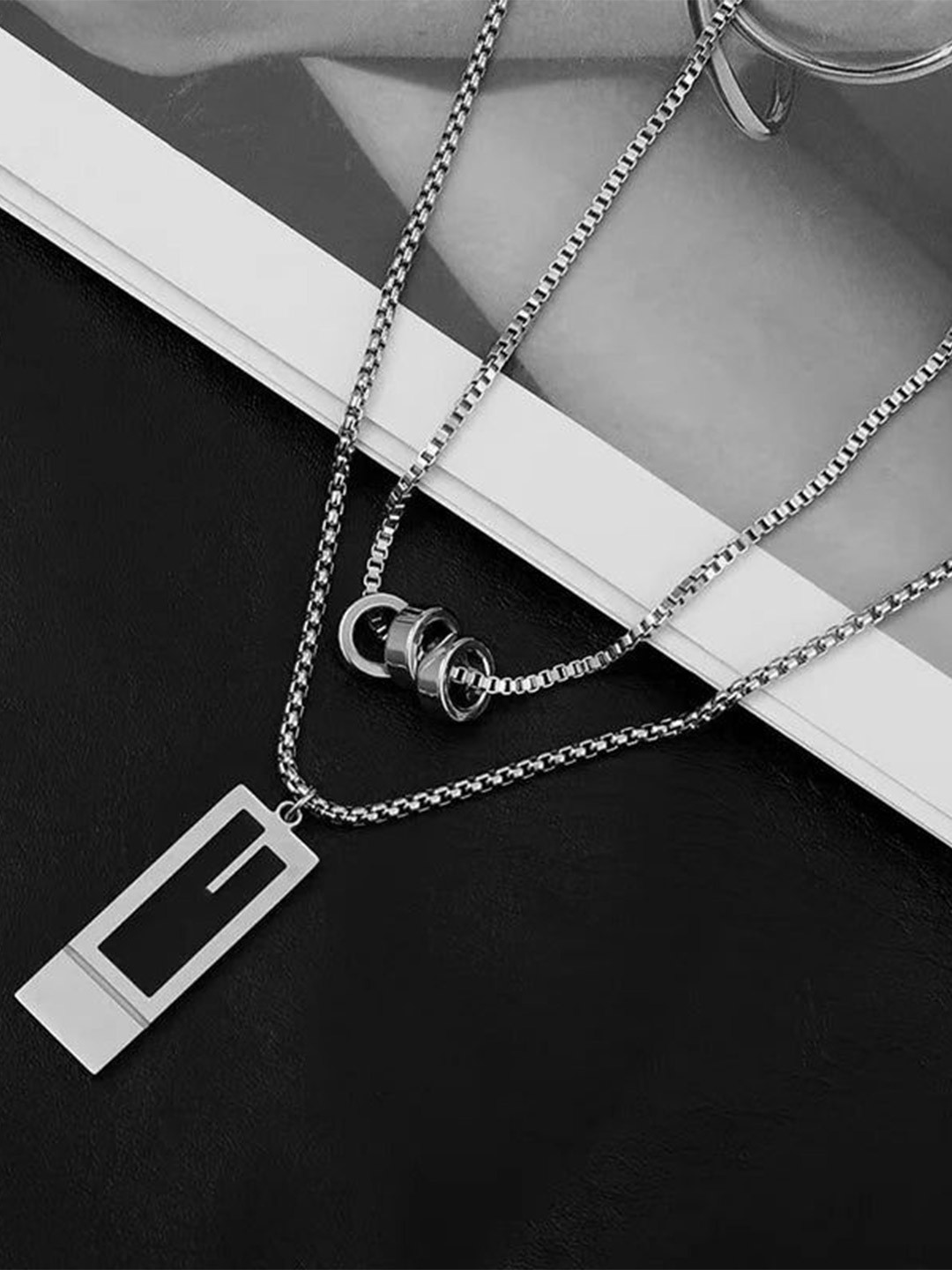 Buy DKane Designs Silver Plated Double Chain - Necklace And Chains for ...