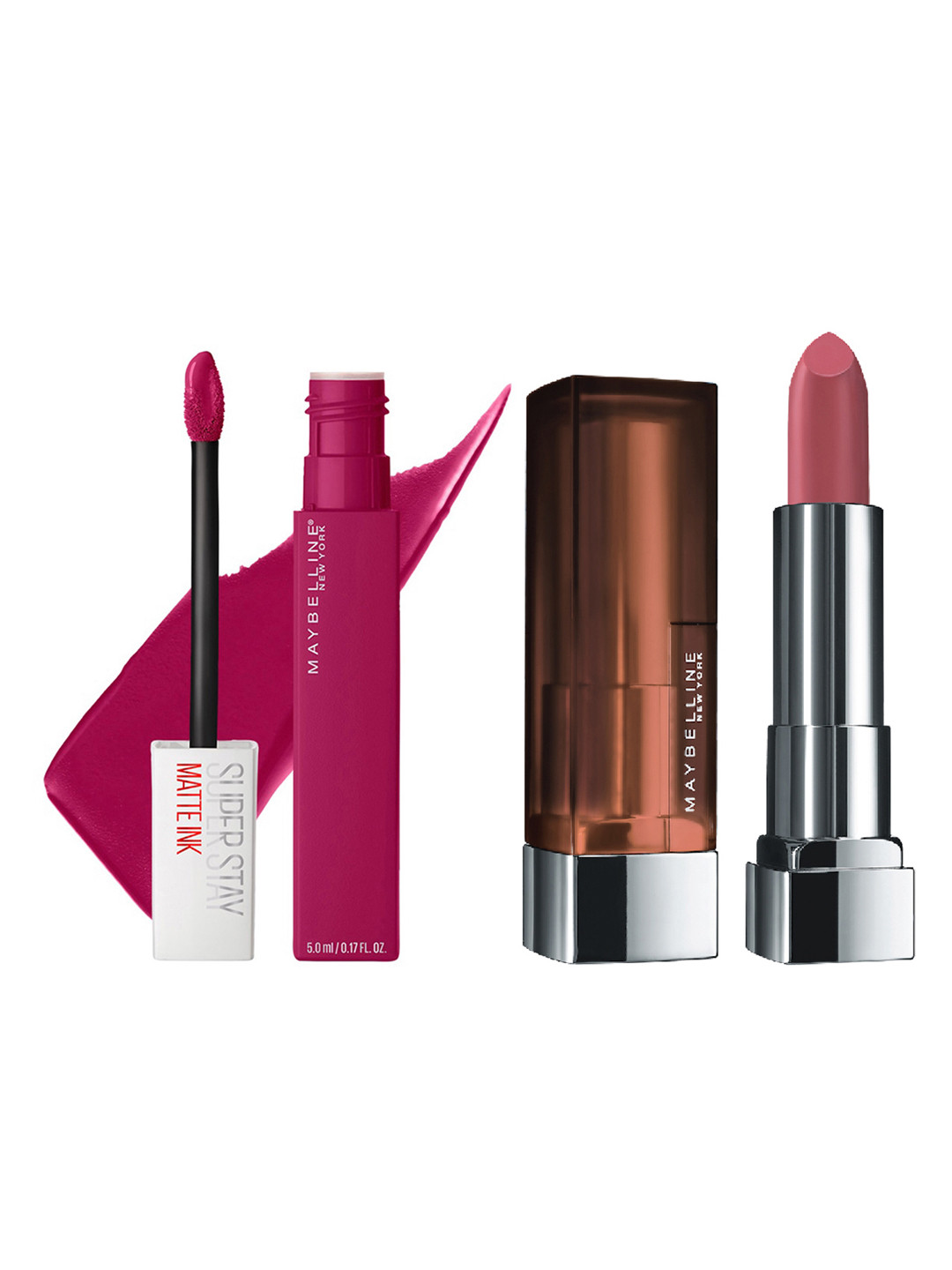 Buy Maybelline New York Creamy Bullet Lipstick & Liquid Matte Lipstick ...