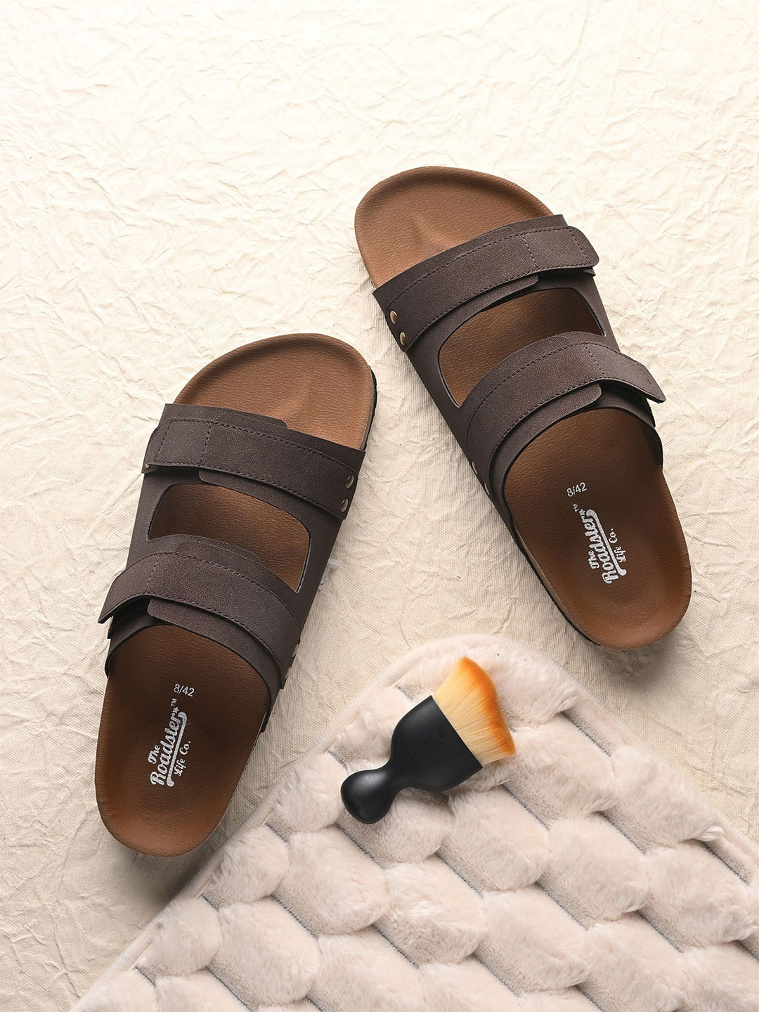 Buy The Roadster Lifestyle Co Men Slip On Comfort Sandals - Sandals for ...
