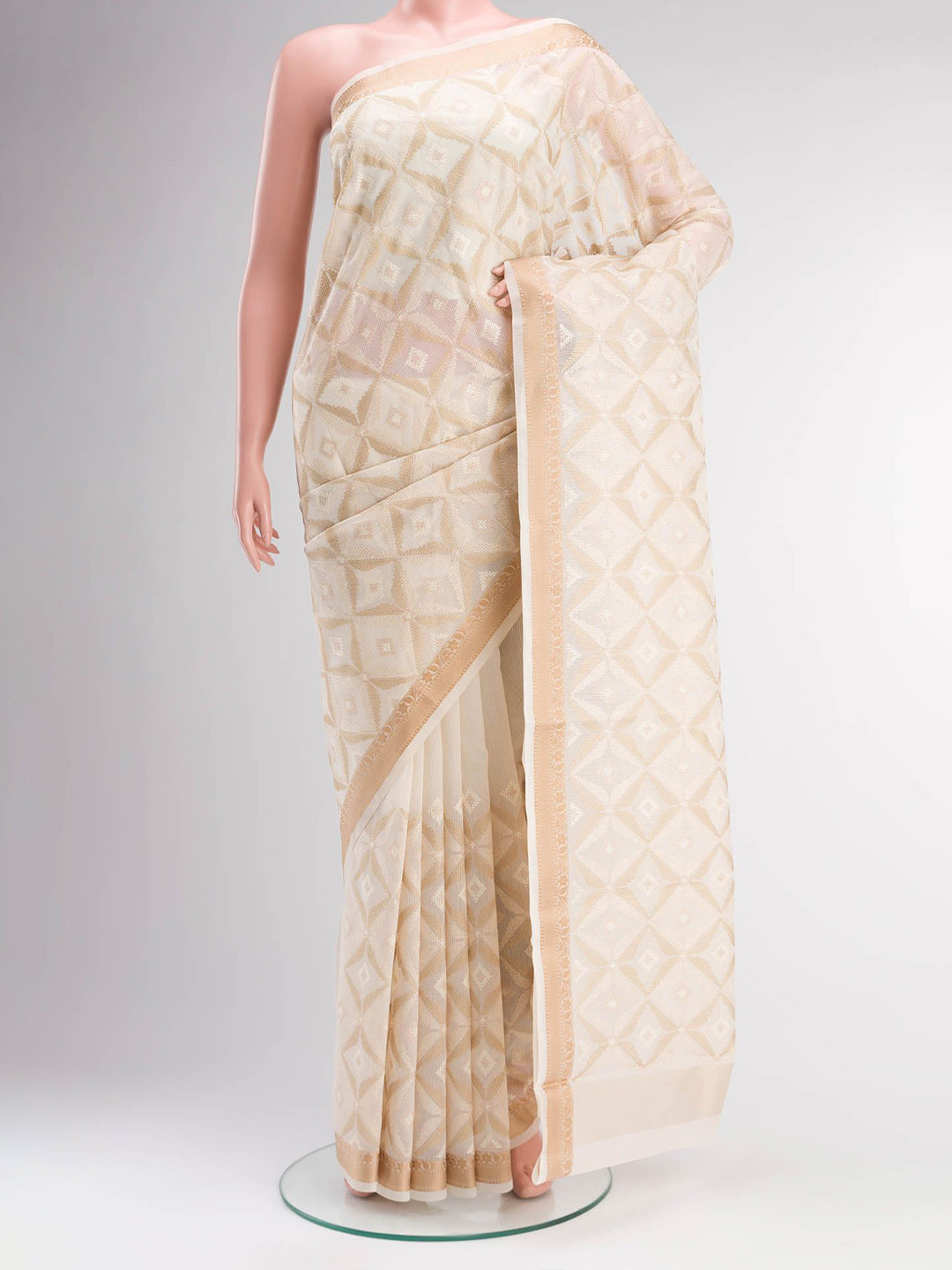 Buy Nalli Geometric Embroidered Saree - Sarees for Women 33473065 | Myntra