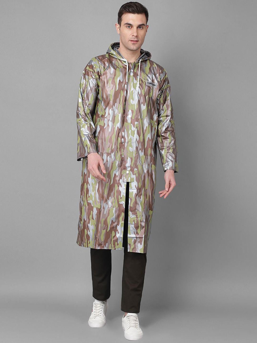 Buy Dollar Printed Hooded Rain Jacket - Rain Jacket for Men 33487072 | Myntra