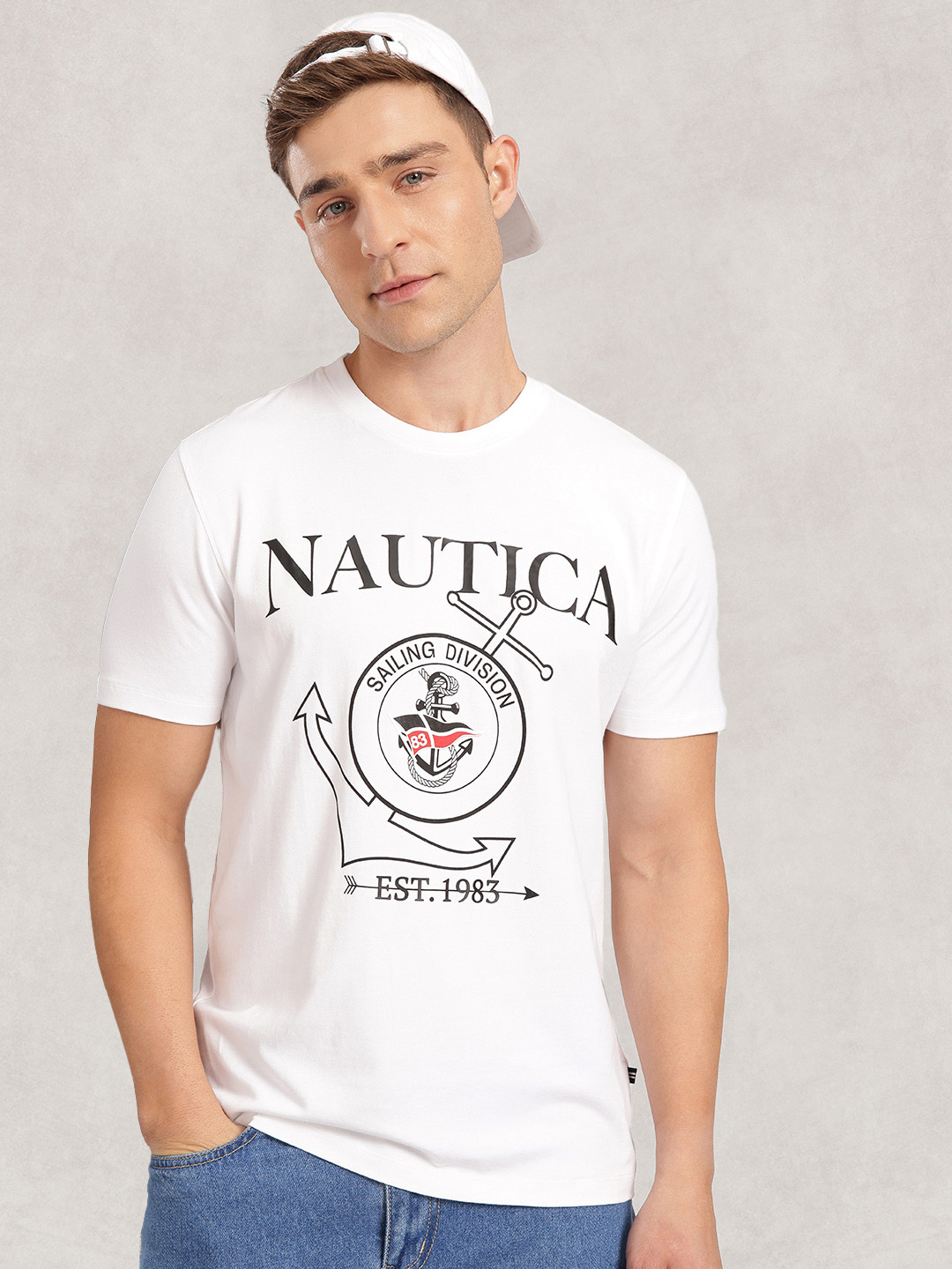 Buy Nautica Brand Logo Printed T Shirt - Tshirts for Men 31174298 | Myntra