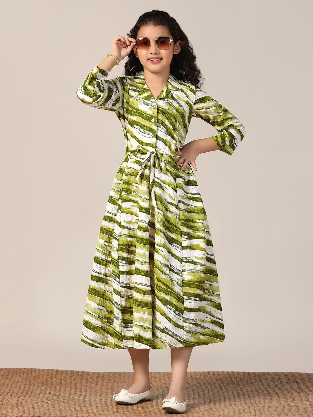 Buy YK Print Fit & Flare Midi Dress - Dresses for Girls 33489751 | Myntra