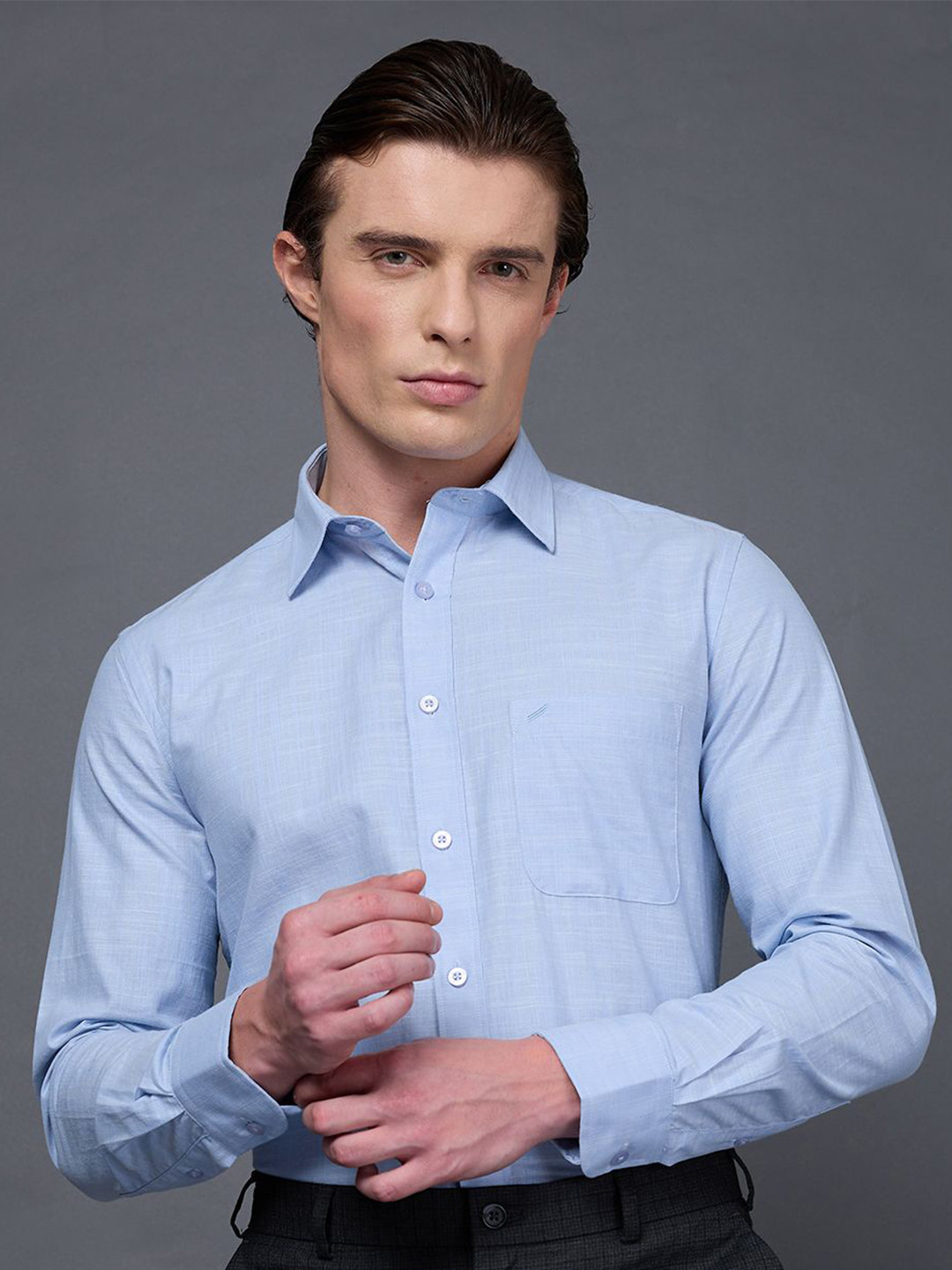 Buy Daniel Hechter Men Slim Fit Opaque Formal Shirt - Shirts for Men ...