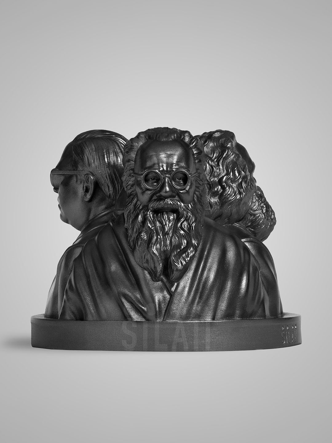 Buy SILAII Black Radical Revolutionaries Three Faces Showpiece ...