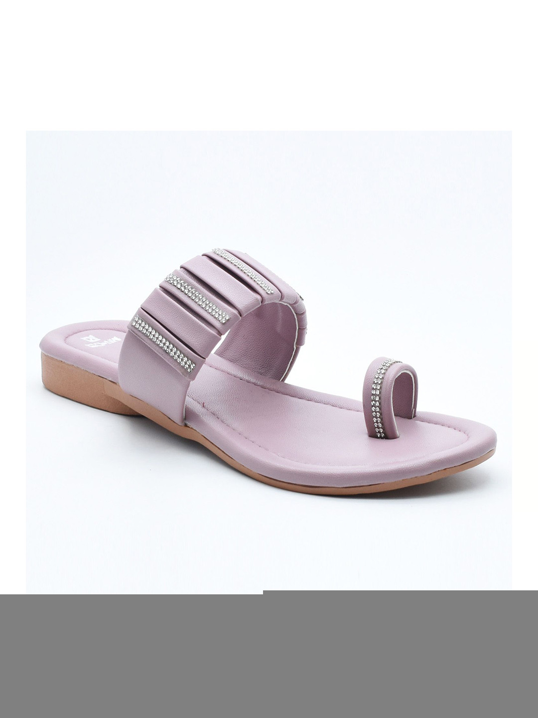 Buy HardWood Women Leather Embellished One Toe Flats - Flats for Women ...