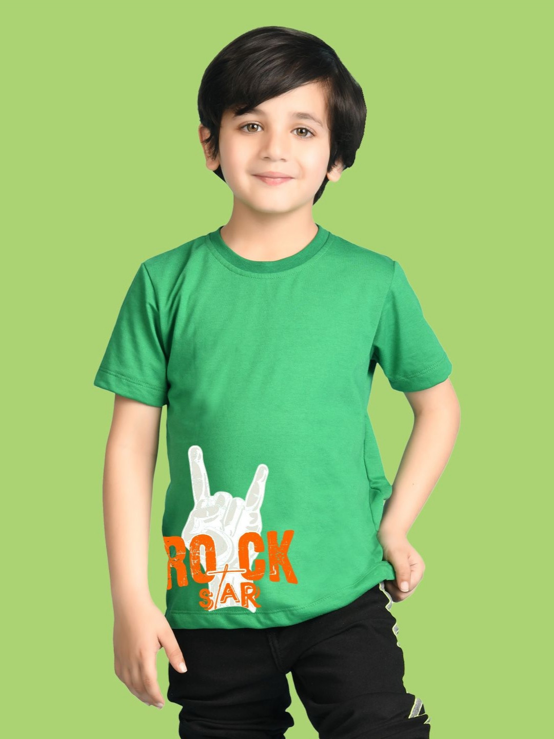 Buy NUSYL Boys Graphic Printed Round Neck Cotton Oversized T Shirt ...