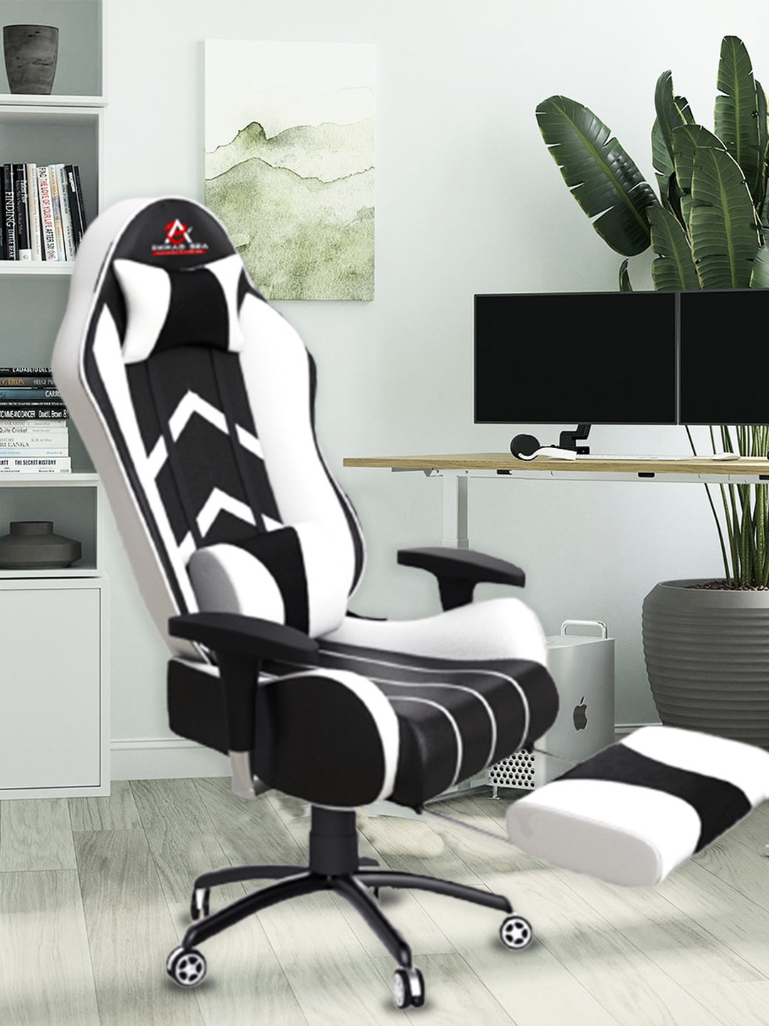 Buy ASE GAMING White Gold Series Footrest Neck & Lumbar Pillow Gaming ...