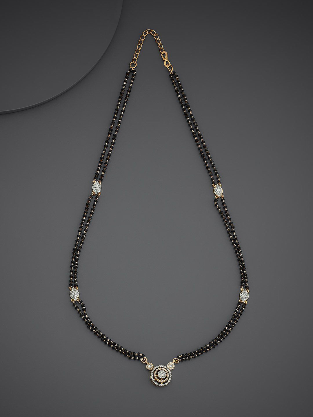 Buy Kushal's Fashion Jewellery Embellished Bridal Rhodium Plated ...