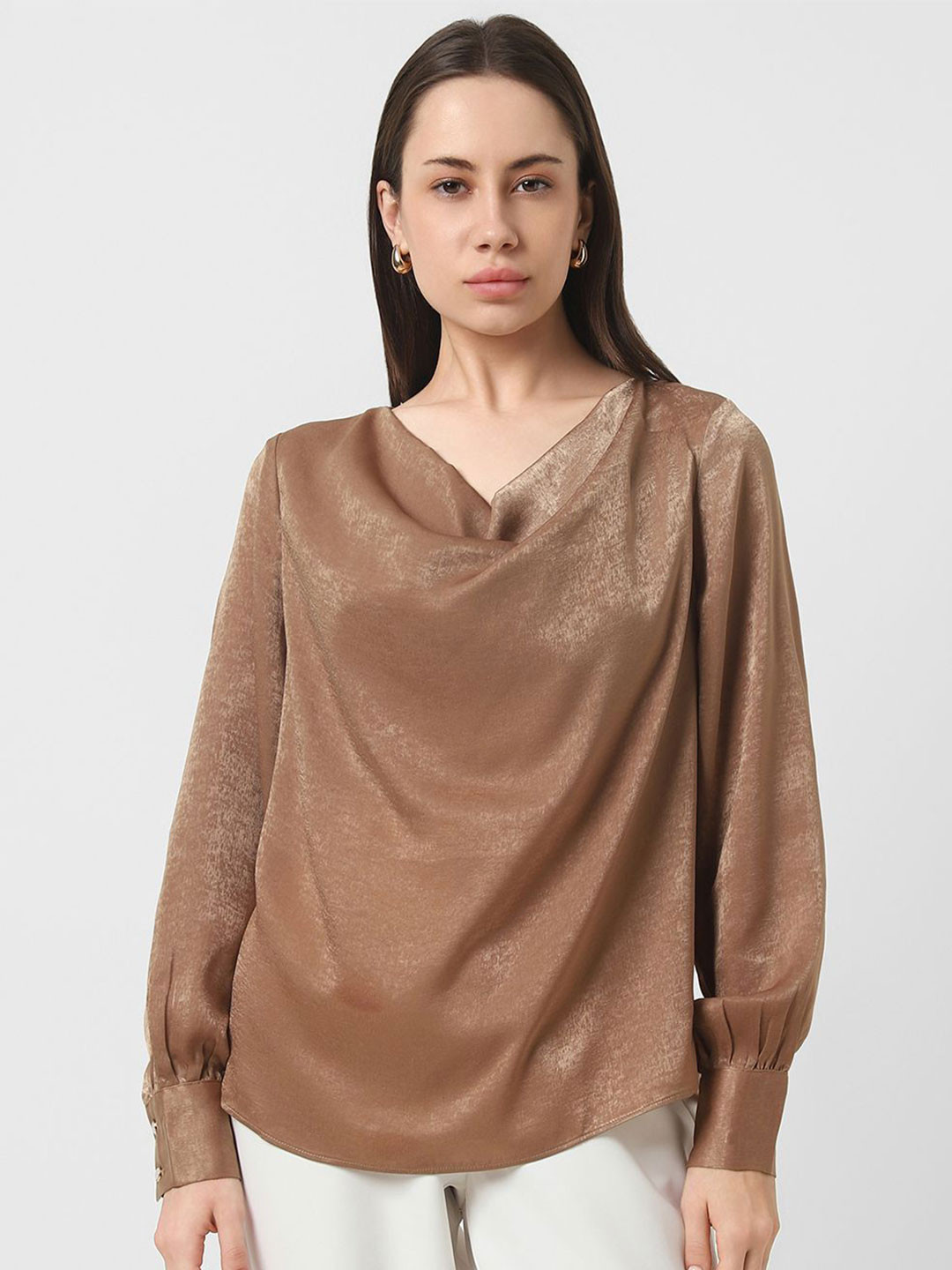 Buy Van Heusen Woman Cowl Neck Top - Tops for Women 33521145 | Myntra