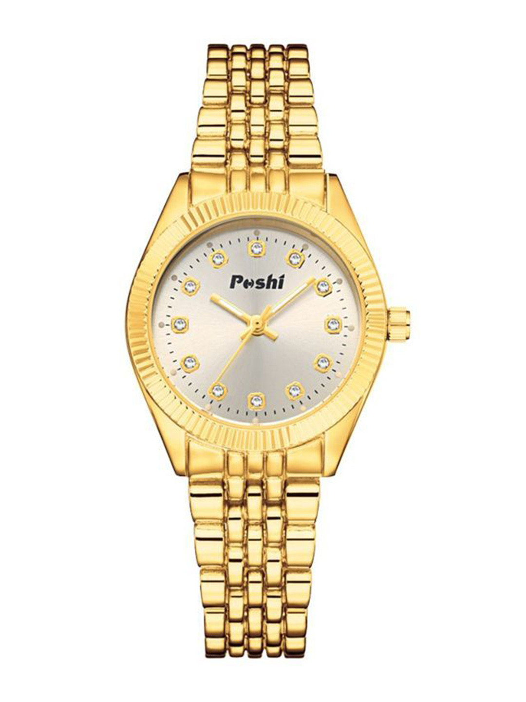Buy Poshi Women Casual Stainless Steel Round Dial Wristwatch - Watches ...