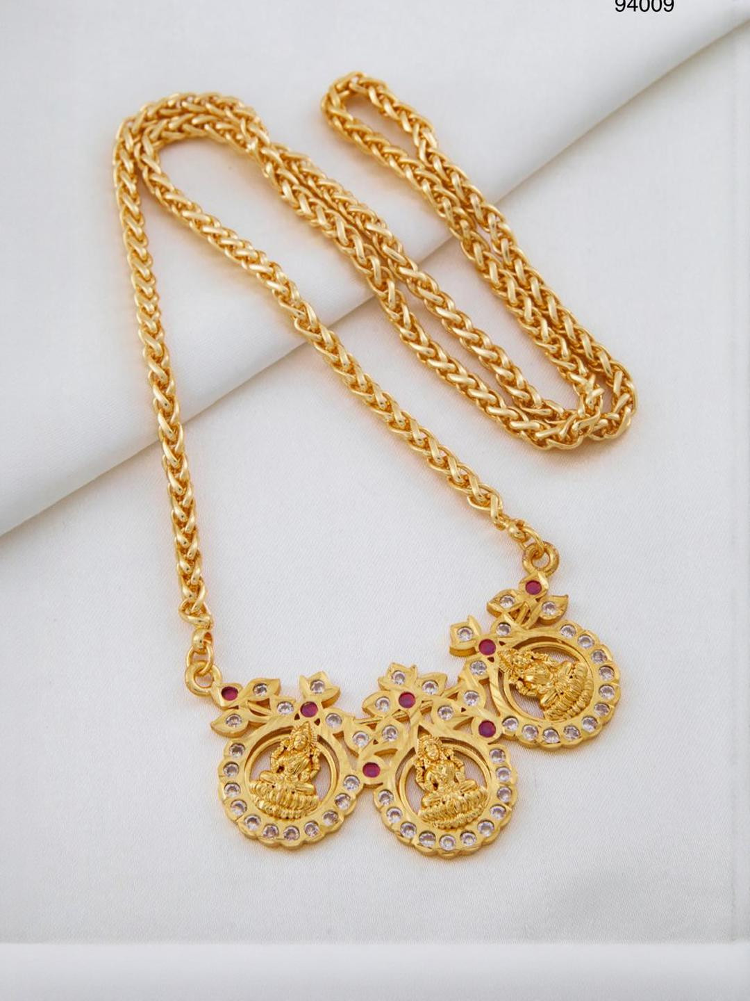 Buy SAT KAIVAL FASHION Gold Plated Artificial Stones Mangalsutra ...