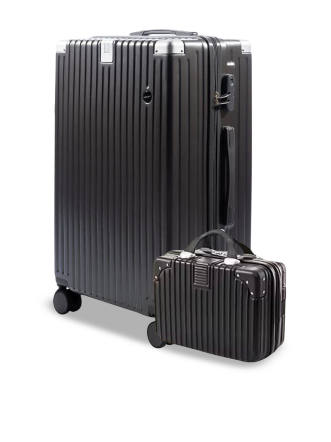 Buy PYB Companion Textured Cabin Hard Sided Trolley Bag With Vanity Bag - Trolley Bag for Women ...