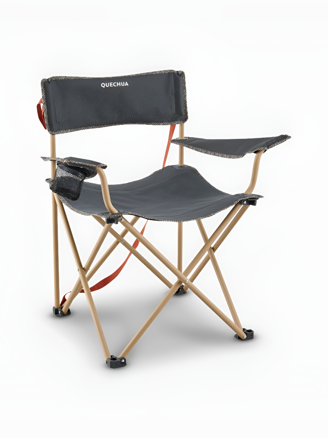 Buy Decathlon Beige & Grey Camping Folding Chair - Outdoor Chairs for ...