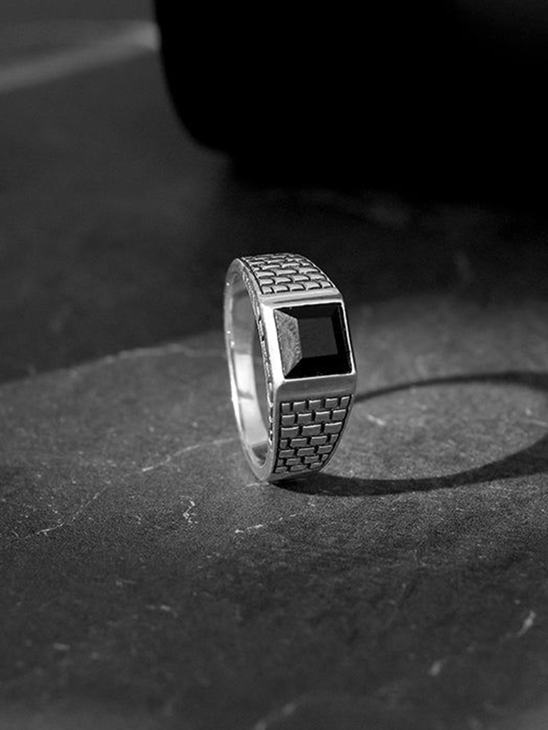 Buy GIVA Men 925 Sterling Silver Versatile Square Finger Ring - Ring ...
