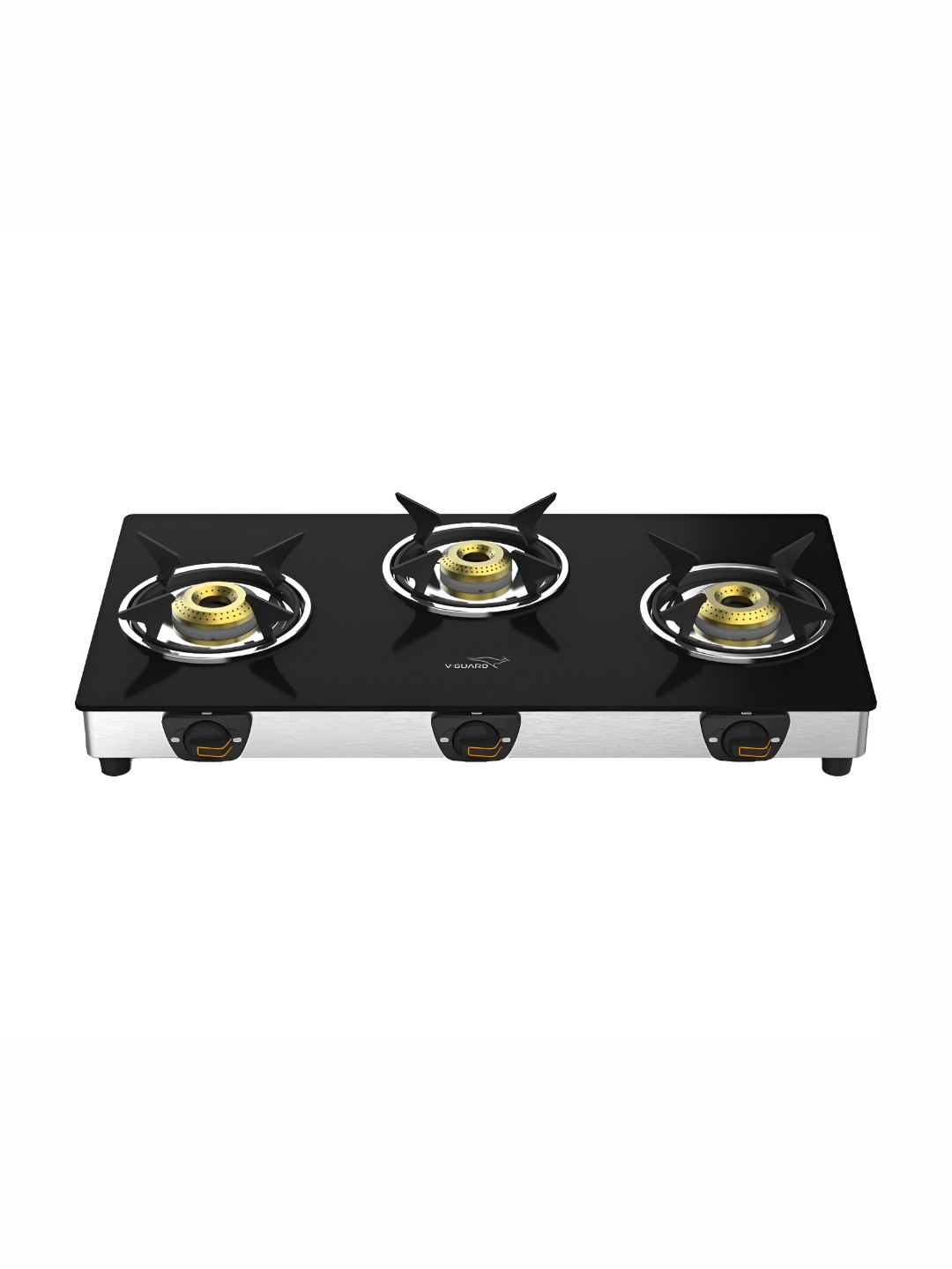 Buy V Guard VGD 369 SX 3 Burner SS Drip Trays HD Brass Burners Manual ...
