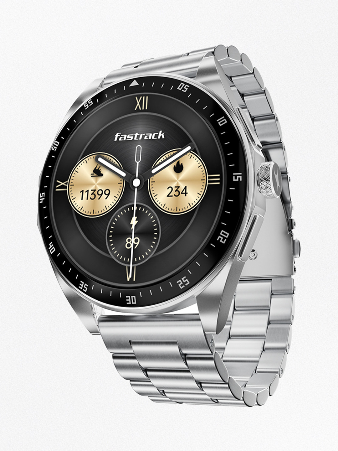 Buy Fastrack Radiant FX1 1.43 Inch AMOLED Display AOD Functional Crown ...