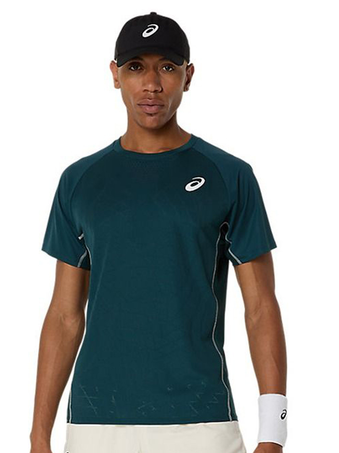 Buy ASICS Men Solid Round Neck Slim Fit T Shirt - Tshirts for Men ...