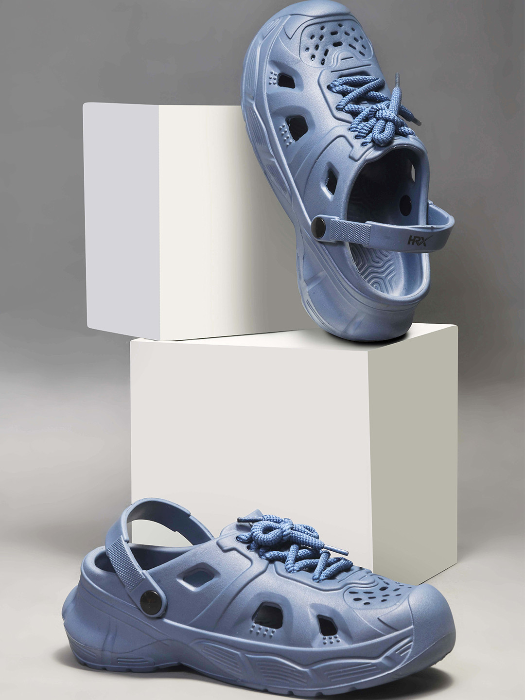 Buy HRX By Hrithik Roshan Men Lace Up Detailed Clogs - Flip Flops for ...