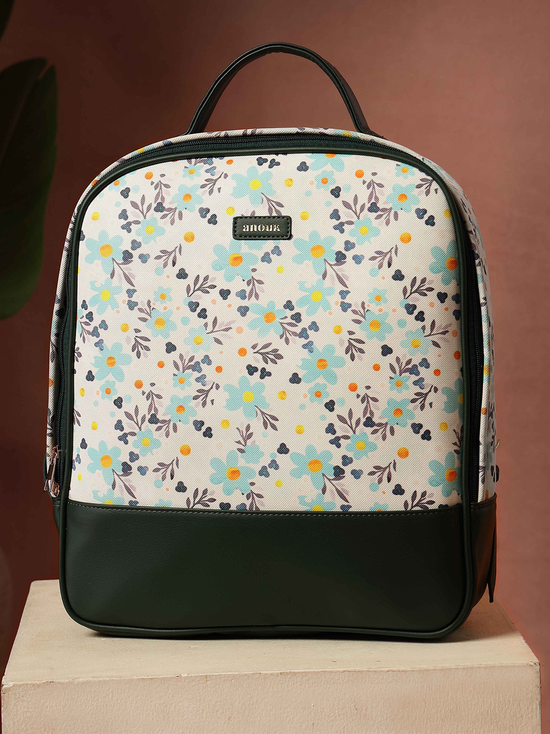 Buy Anouk Women Printed Ethnic Office Backpack - Backpacks for Women ...