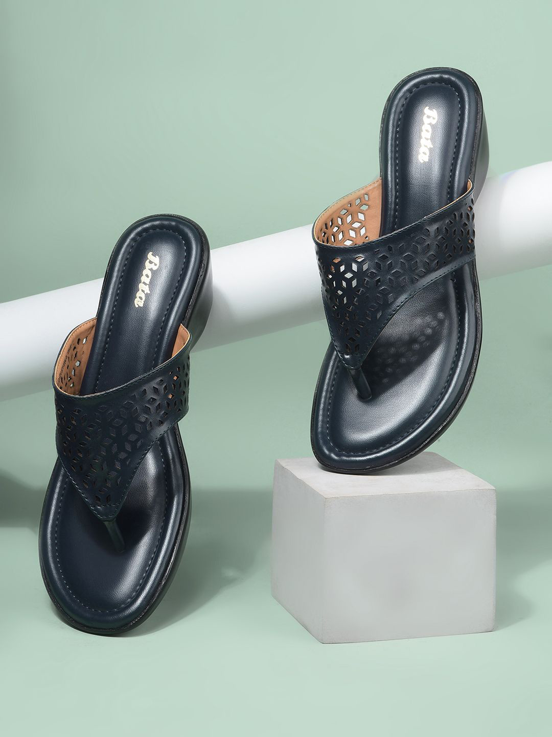 Buy Bata Women Comfort Round Toe Open Back Sandals - Heels for Women ...