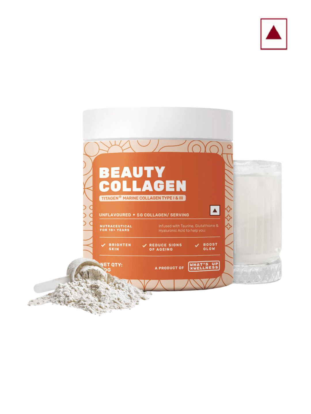 Buy What's Up Wellness Titagen Marine Type I & III Beauty Collagen ...