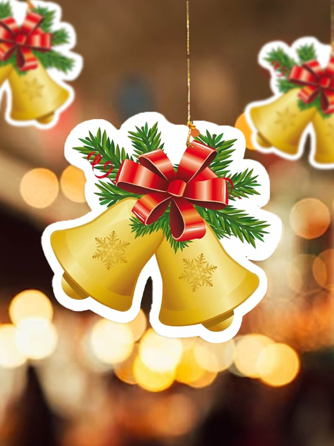 Buy Special You 20 Pcs Yellow & Red Christmas Bell Hanging - Festive ...