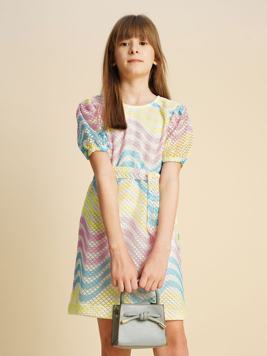Buy Vero Moda Print Puff Sleeve A Line Mini Dress - Dresses for Girls ...