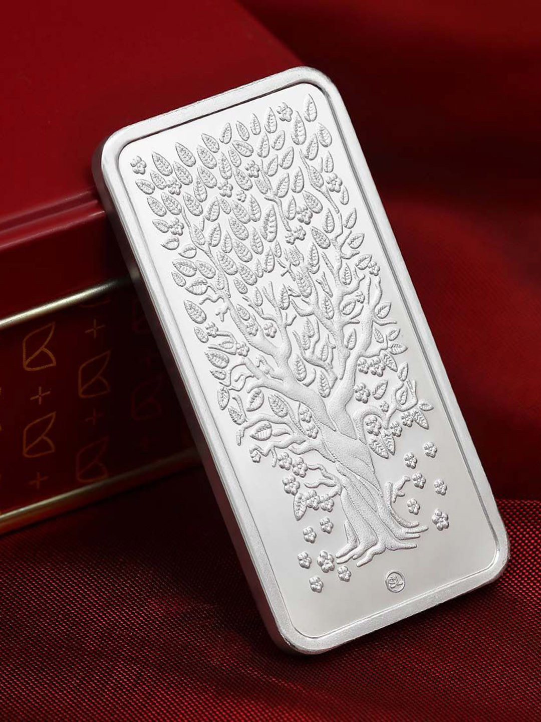 Buy Kalyan Jewellers 999 Pure Banyan Tree Silver Bar 50 Gm - Silver ...