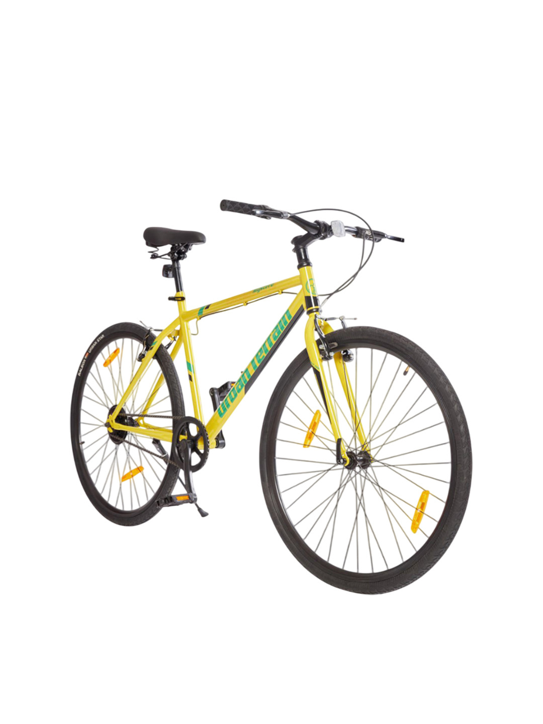 Buy URBAN TERRAIN UT Yellow Mystere Steel Frame Single Speed 700C City Bicycle - Bicycle for ...