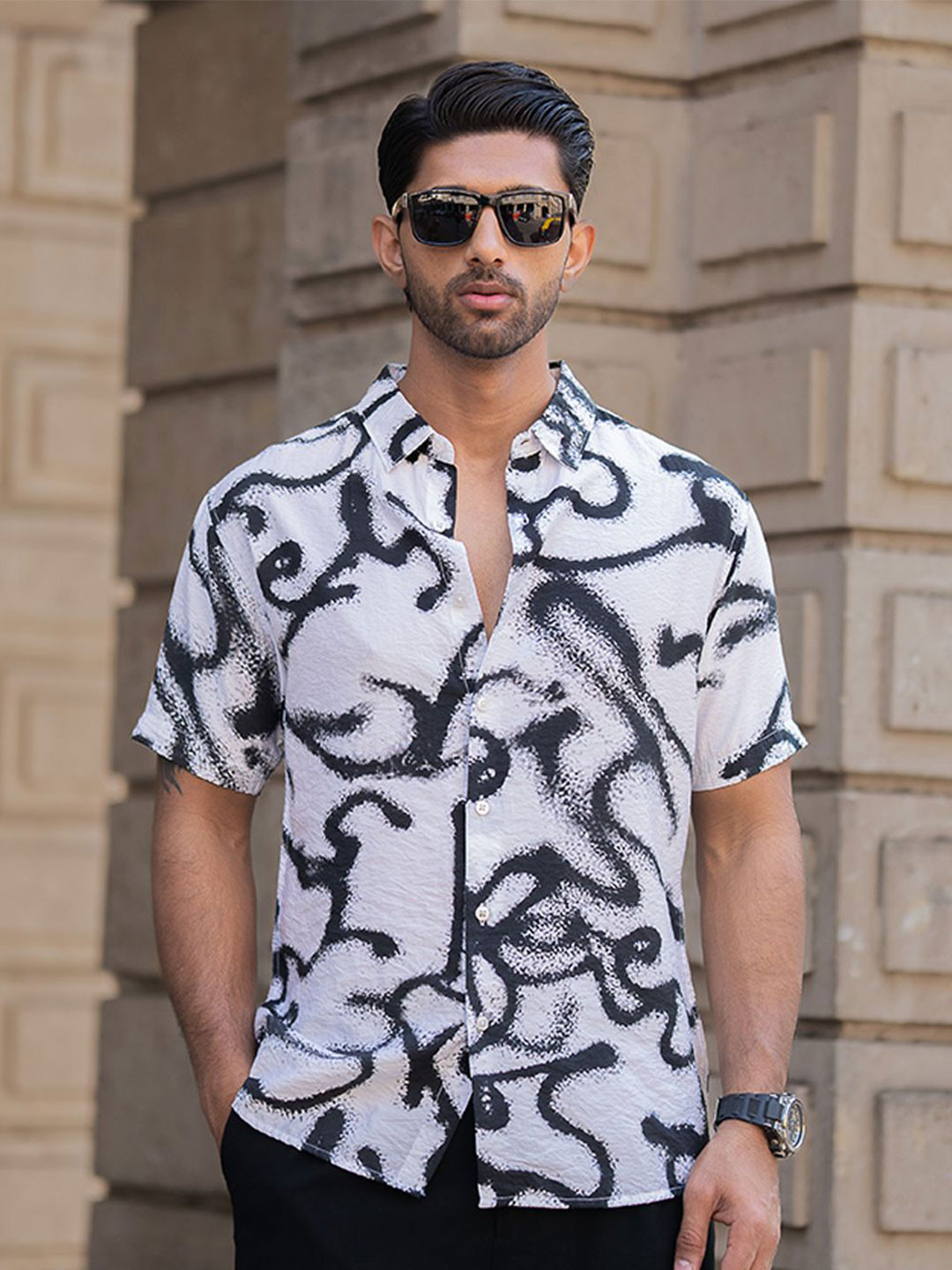 Buy Powerlook Men Floral Opaque Printed Casual Shirt - Shirts for Men ...