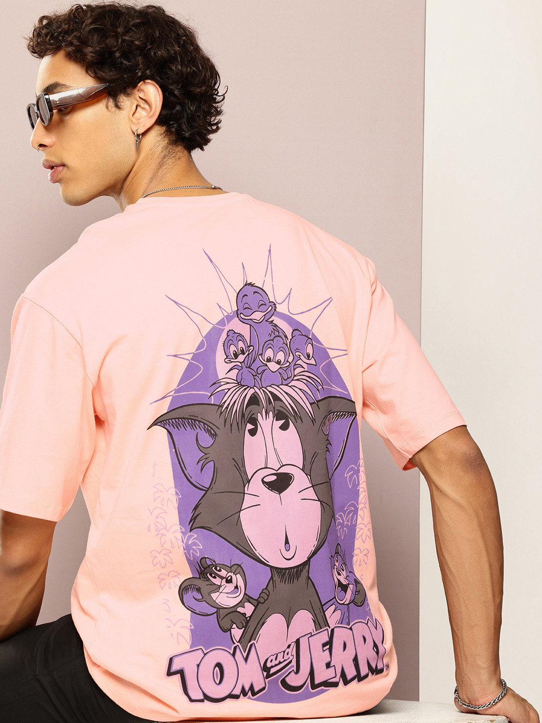 Buy Kook N Keech Toons Tom & Jerry Printed Drop Shoulder Sleeves Pure ...