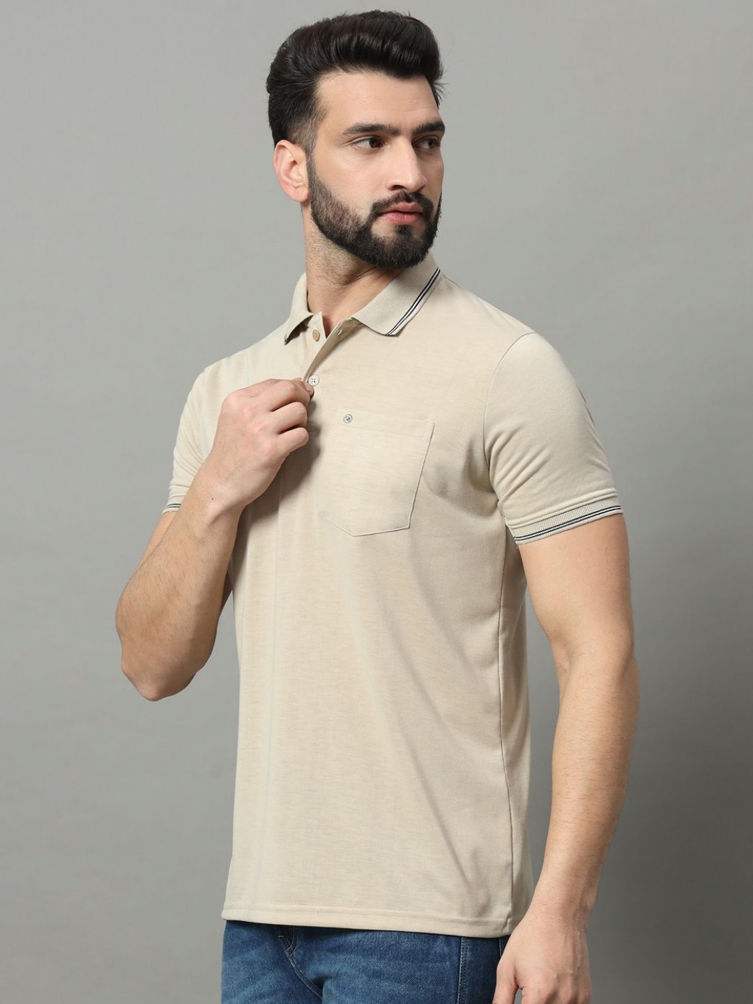 Buy OGEN Men Polo Collar Pockets T Shirt - Tshirts for Men 32889436 ...