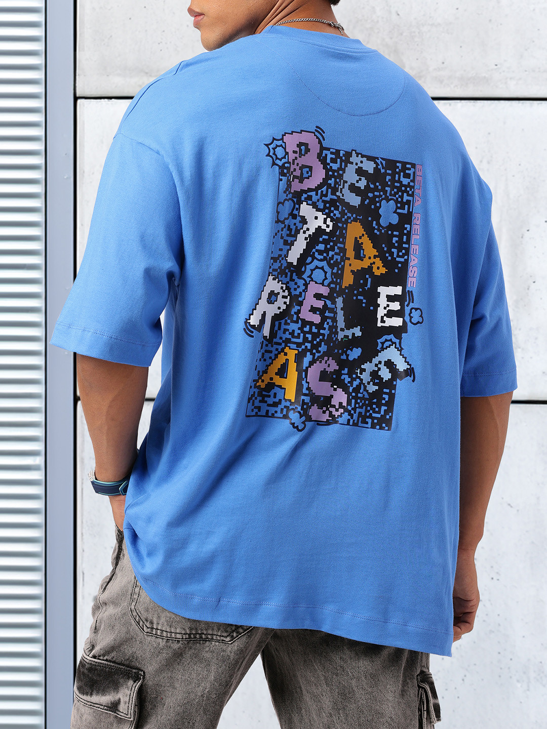 Buy Kook N Keech Edgy Beta Mode Printed Oversized T Shirt - Tshirts for ...