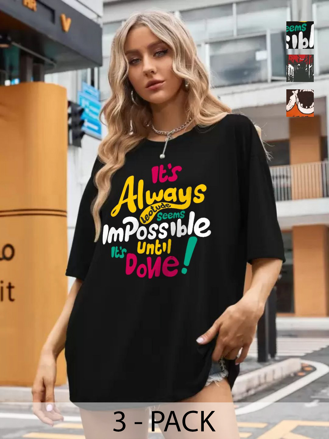 Buy Leotude Women 3 Printed T Shirt - Tshirts for Women 32887056 | Myntra