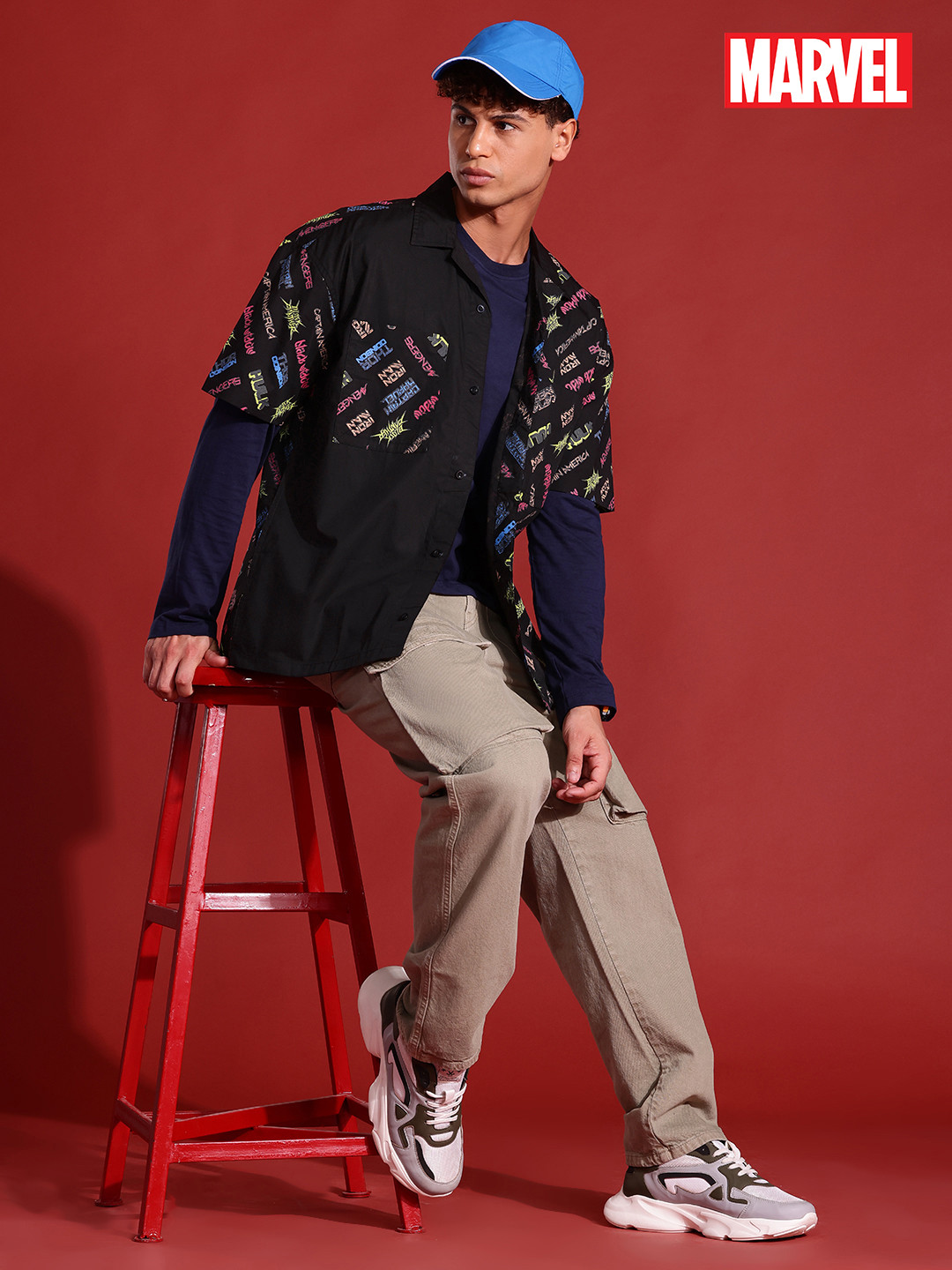Buy MARVEL Typography Print Casual Shirt - Shirts for Men 29967268 | Myntra