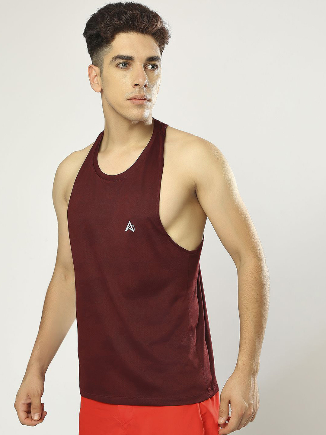 Buy AGUANTE Maroon Blaze Running Singlet - Innerwear Vests for Men ...