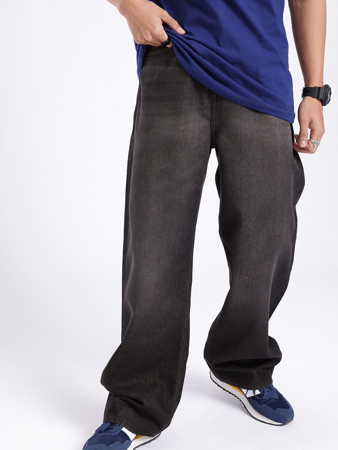 Buy Glitchez Men Wide Leg Light Fade Jeans - Jeans for Men 31178461 ...
