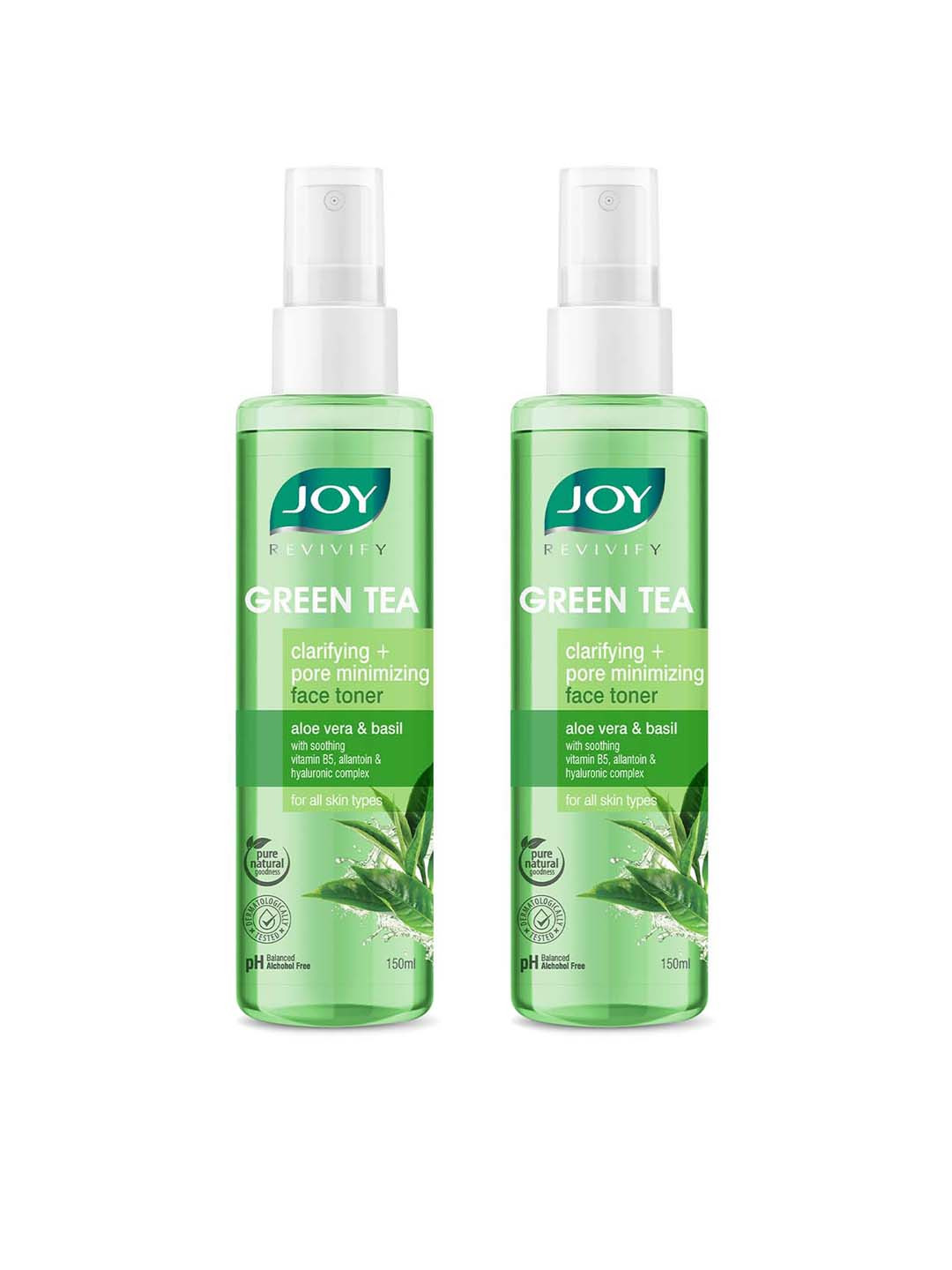 Buy JOY 2Pcs Clarifying & Pore Minimizing Green Tea Face Toner For All ...