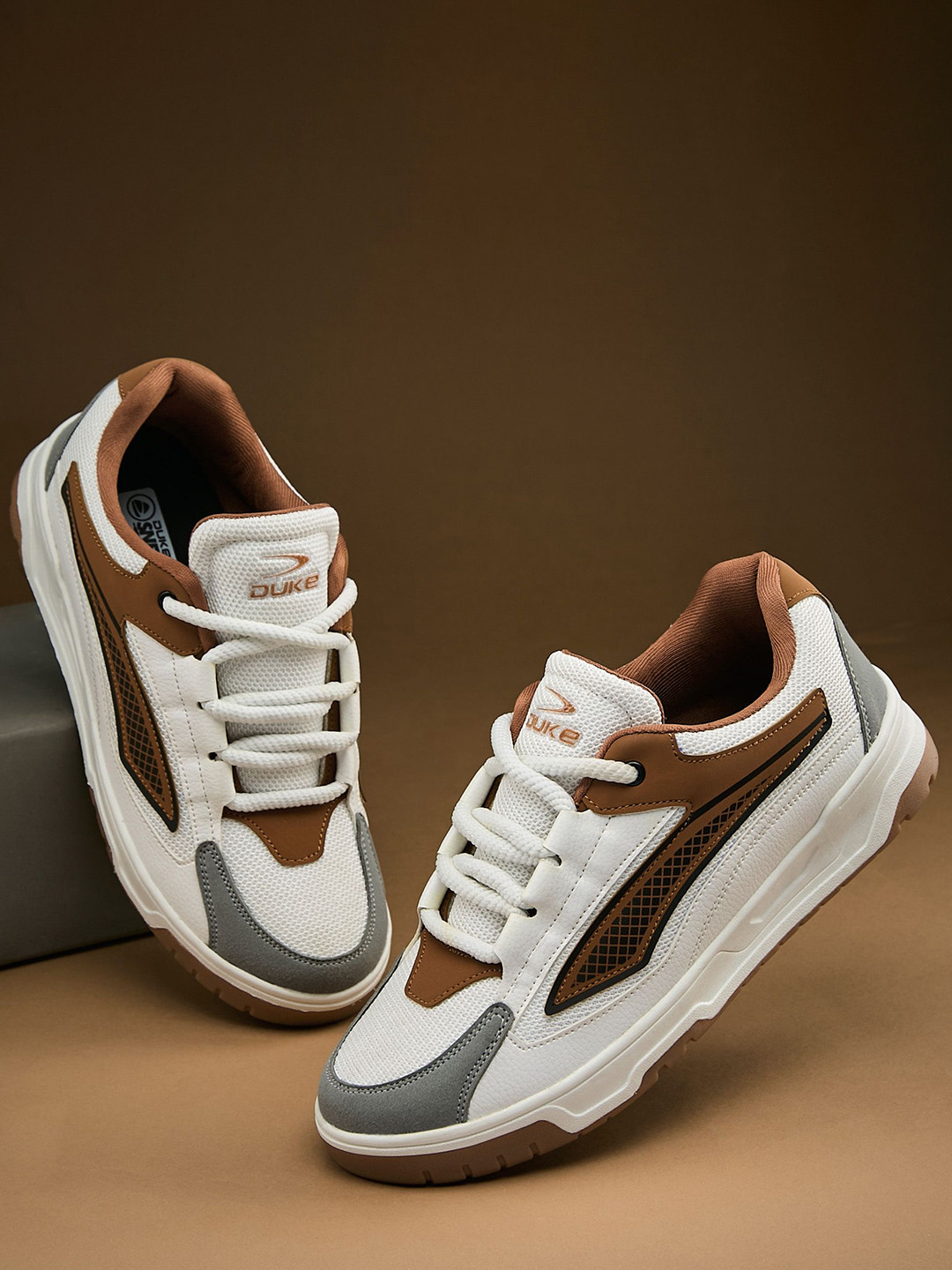 Buy Duke Men Colourblocked PU Sneakers - Casual Shoes for Men 32864569 ...