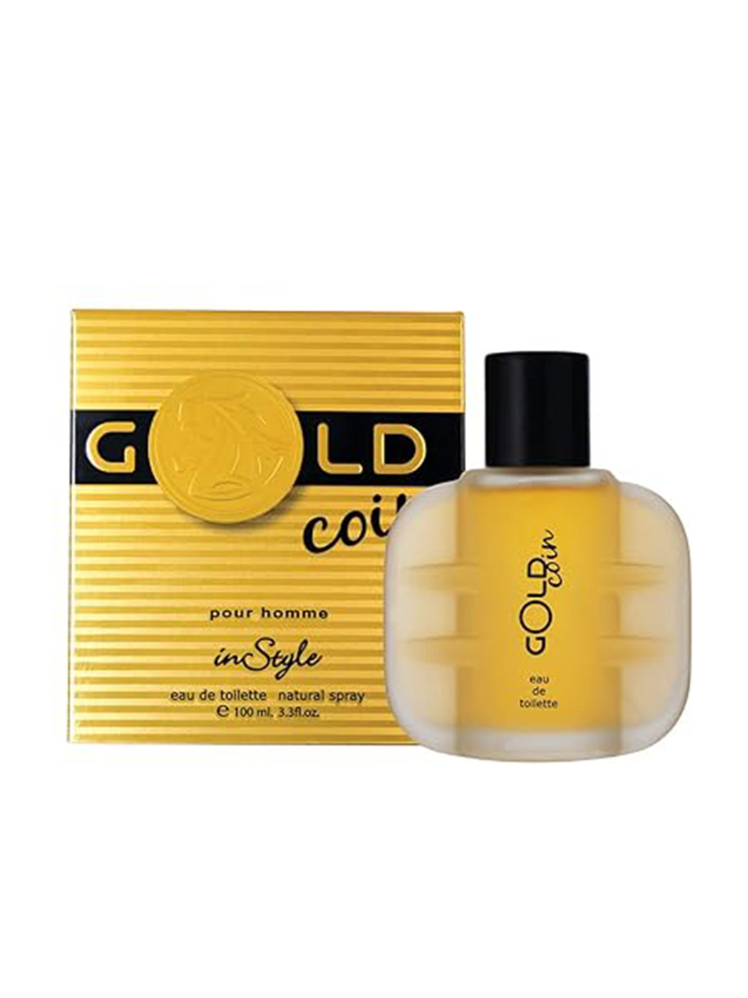 Buy INSTYLE Men Gold Coin Eau De Toilette 100ml - Perfume for Men ...