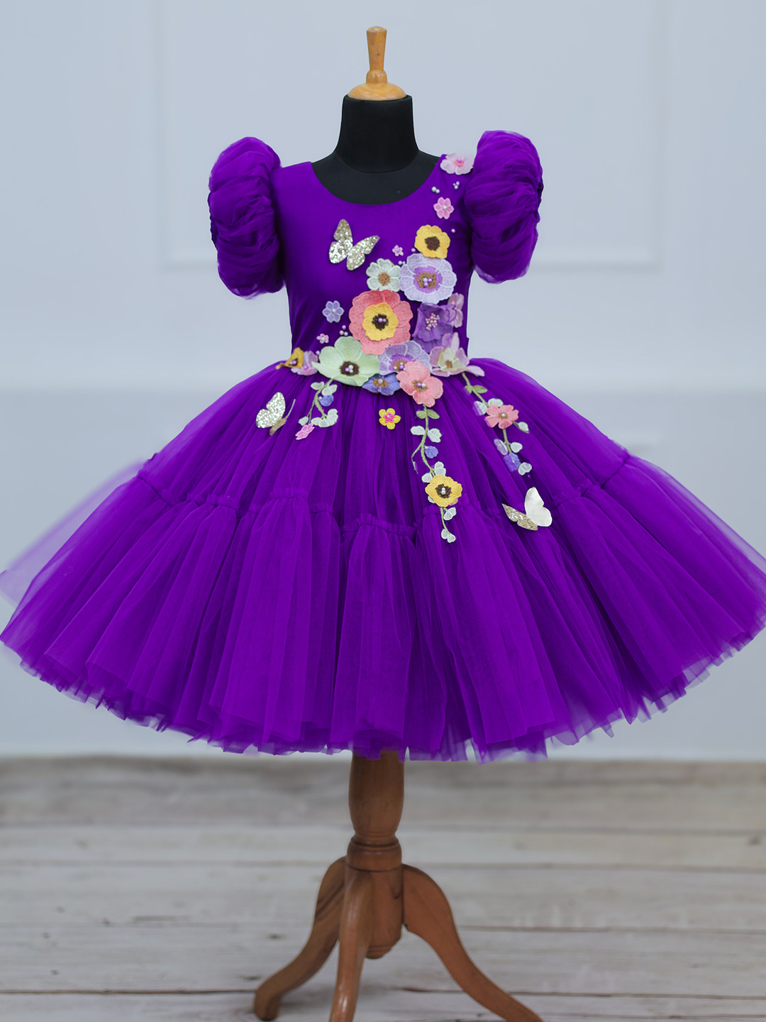 Buy Li & Li Boutique Girls Fairy Tale Dress With Wild Floral Net Fit ...