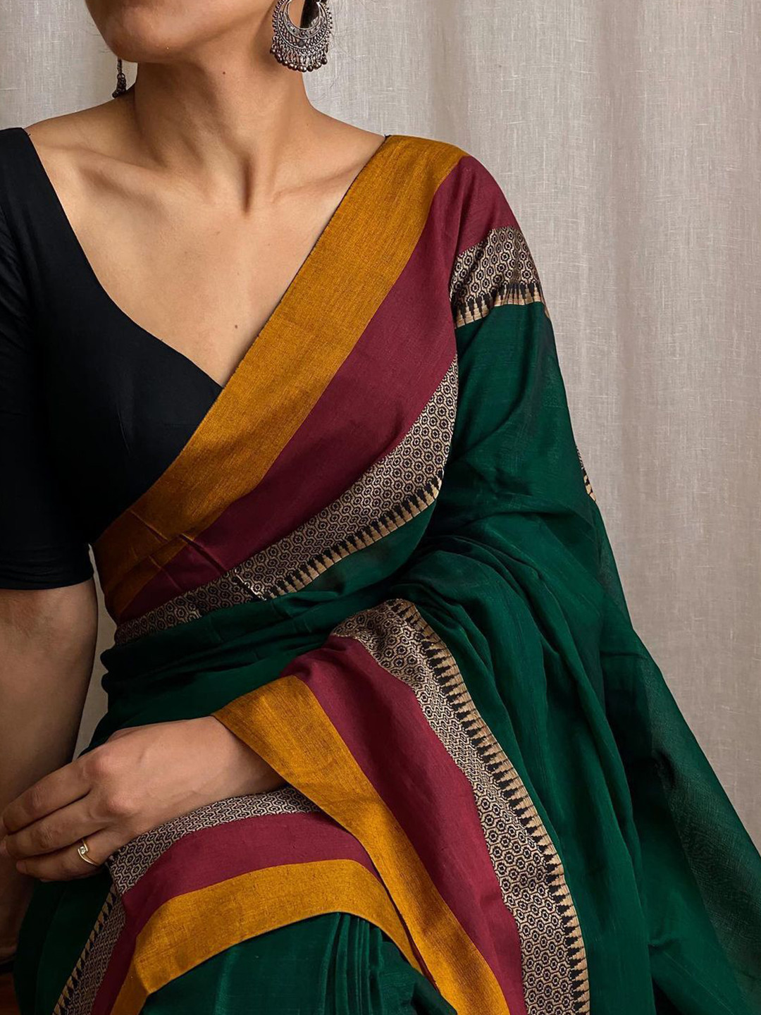 Buy DEVIKA TEXTILES Zari Pure Cotton Narayan Peth Saree - Sarees for ...