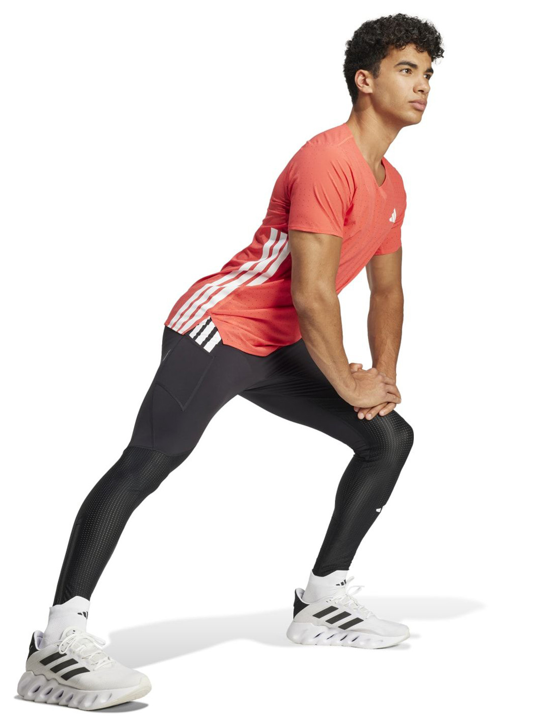 Buy ADIDAS Adizero Logo Printed Slim Fit T Shirt - Tshirts for Men ...