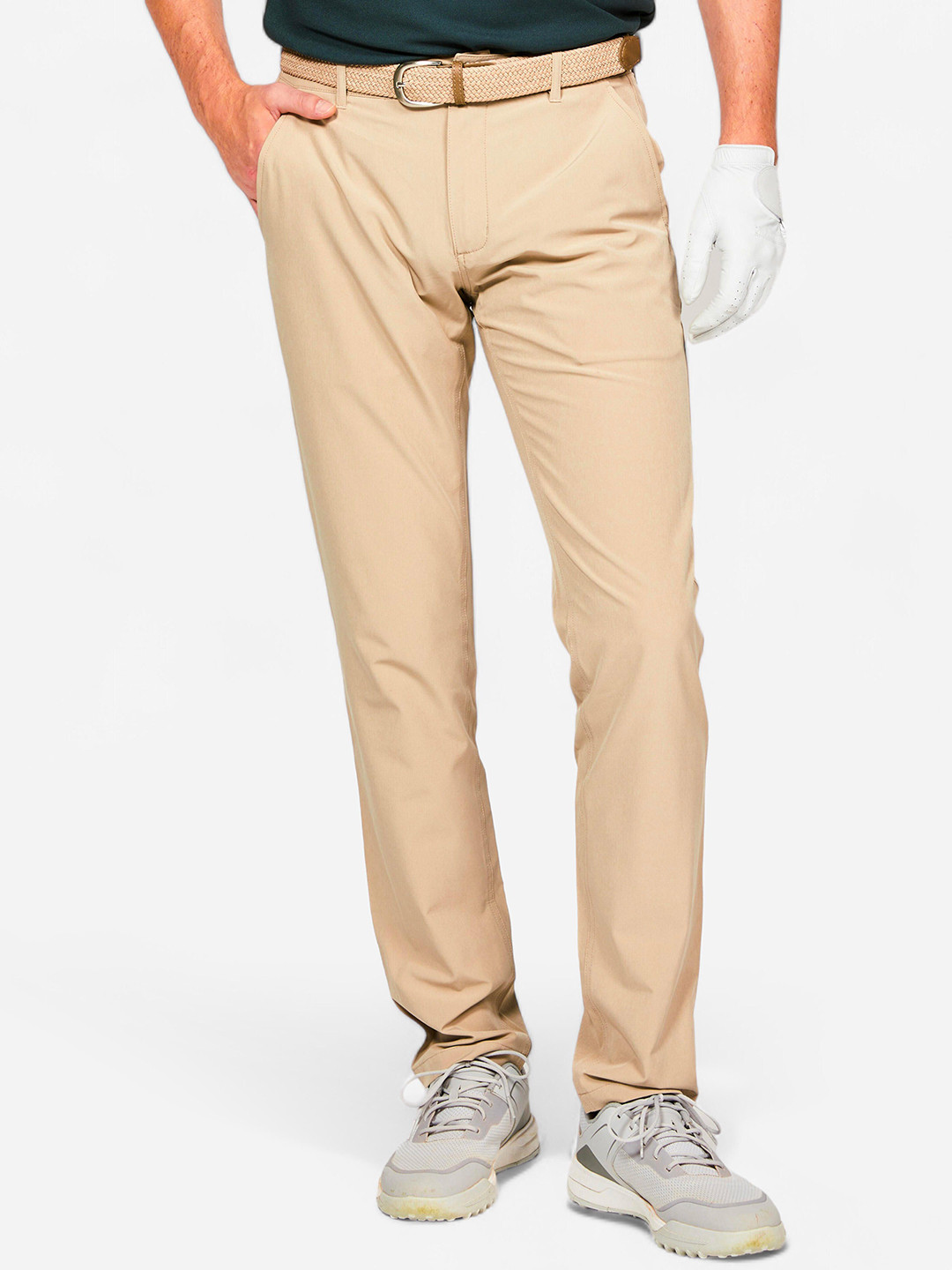 Buy Inesis By Decathlon Men's Golf Trousers WW 500 Dark Sand - Trousers ...