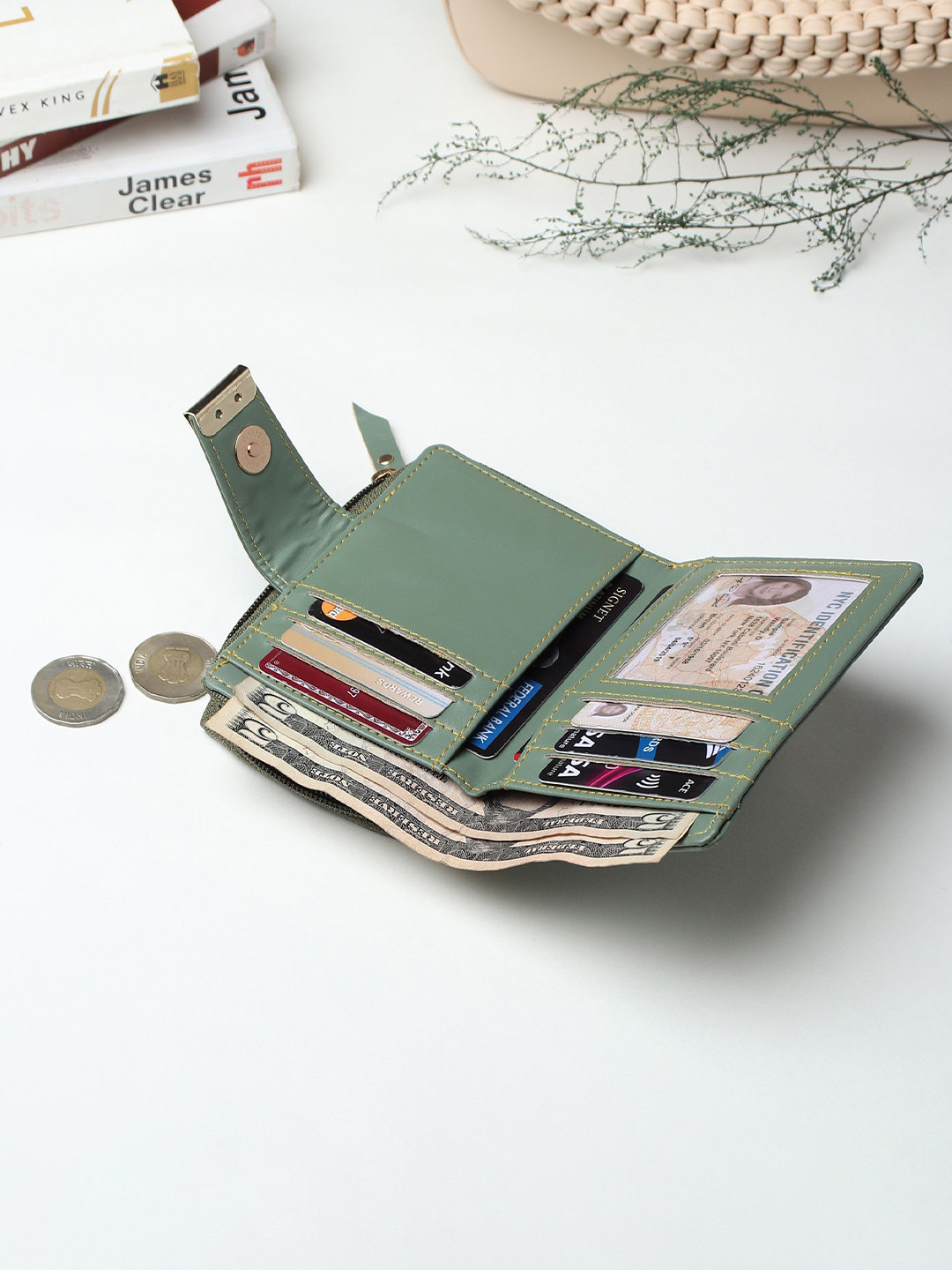 Buy TnW Women PU Two Fold Wallet - Wallets for Women 32939595 | Myntra