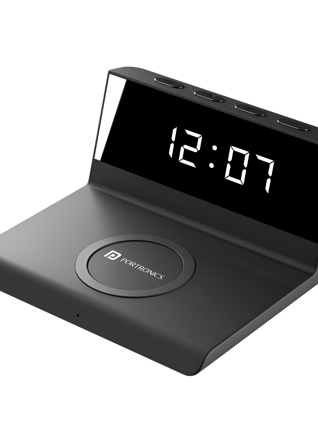 Buy Portronics Freedom 4A Digital Alarm Clock With 15 W Fast Wireless ...